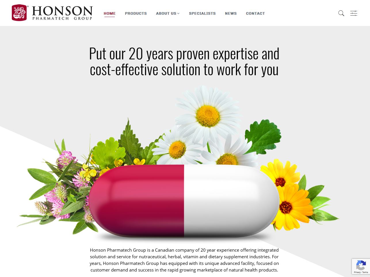Honson’s New Website Launch - Honson Pharmatech Group